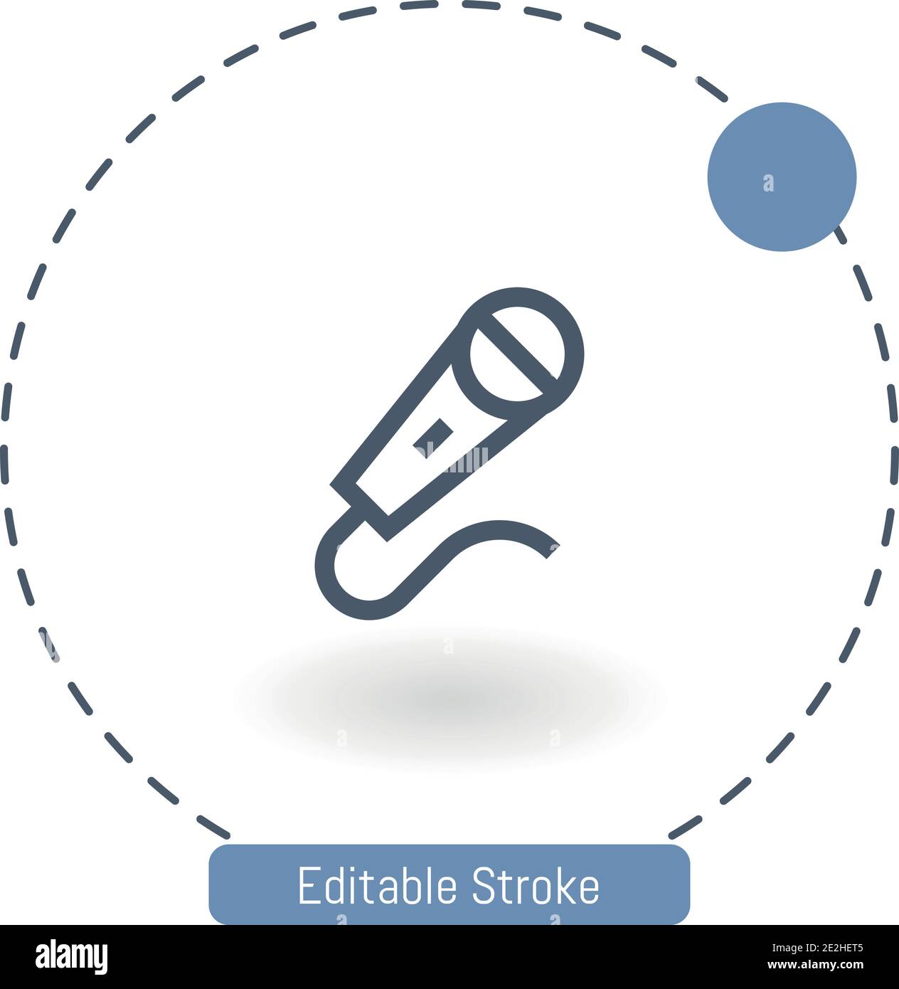 sing vector icon editable stroke outline icons for web and mobile Stock ...
