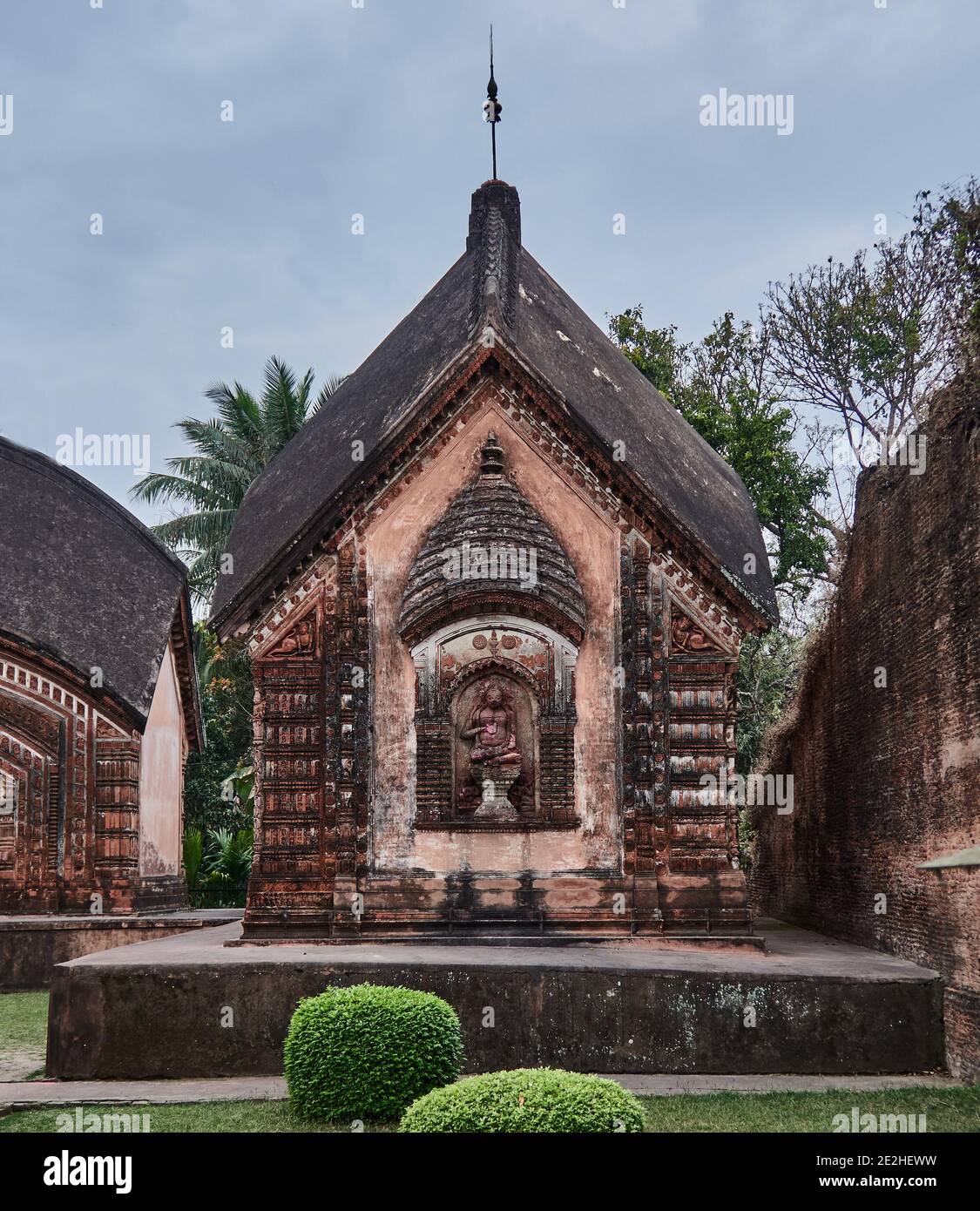 Baranagar. West Bengal, India. Char Bangla temple complex was built by ...