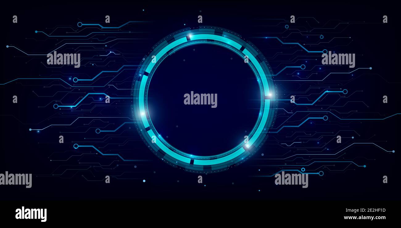 Abstract background electronic printed circuit board, with connection ...