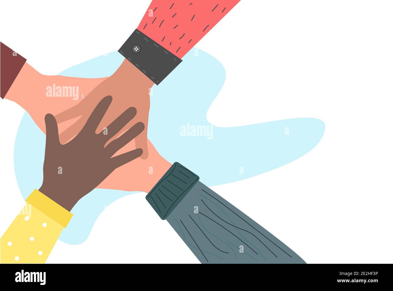 Multicultural hands Stock Vector Images - Alamy