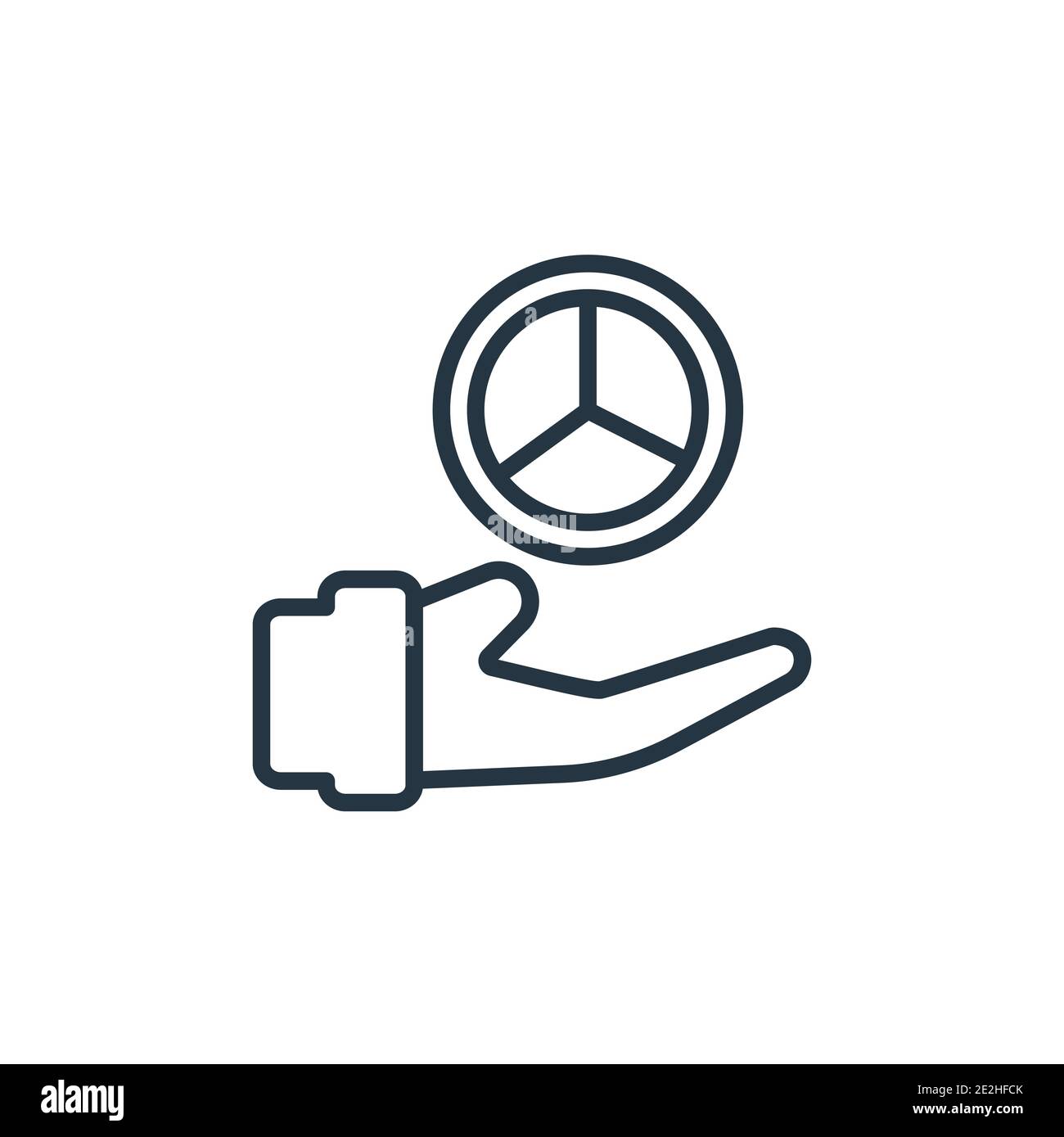 Ratio outline vector icon. Thin line black ratio icon, flat vector ...