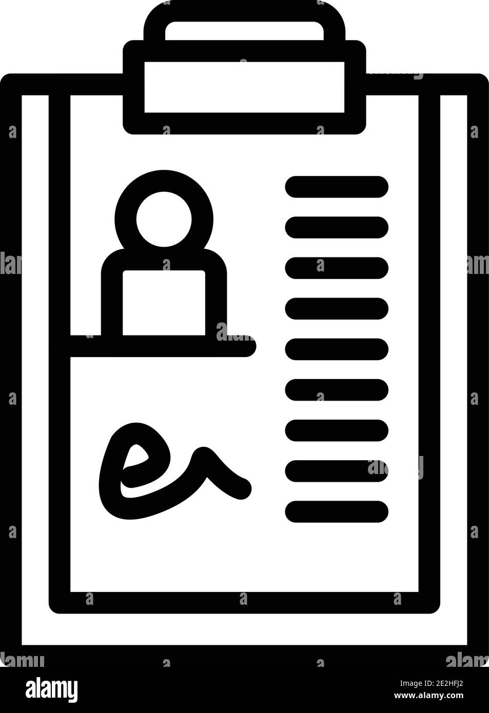 Doctor clipboard icon. Outline doctor clipboard vector icon for web ...