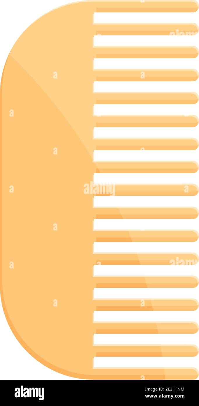 Biodegradable plastic comb icon. Cartoon of biodegradable plastic comb ...