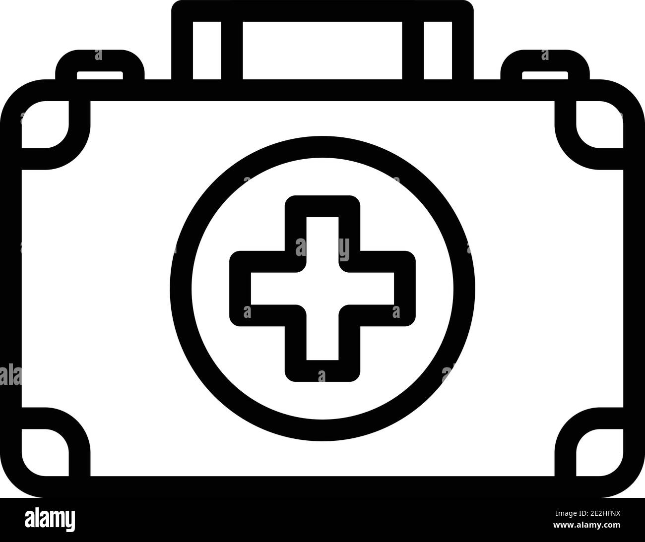 Case first aid kit icon. Outline case first aid kit vector icon for web ...