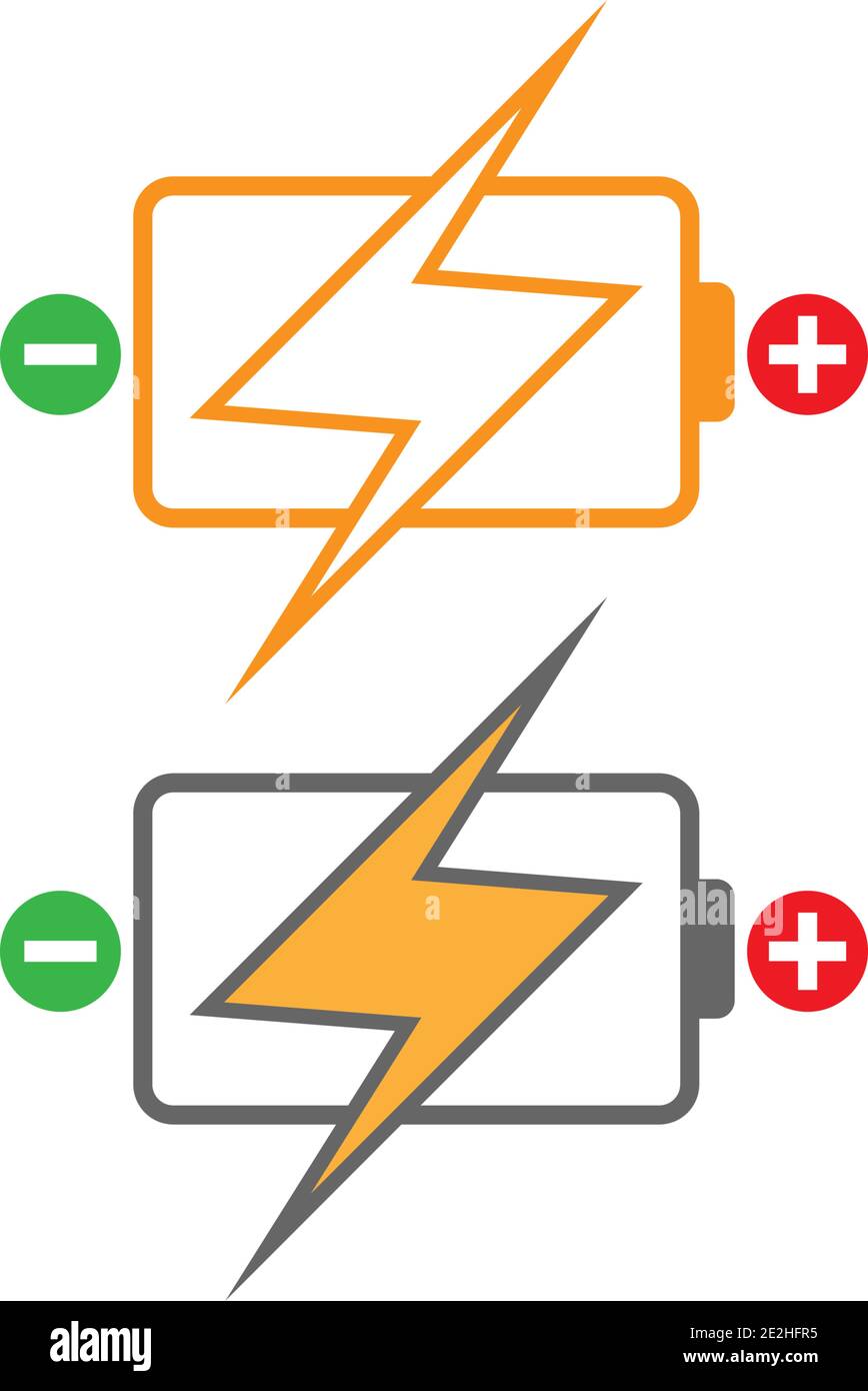 Battery logo icon design template vector illustration Stock Vector ...