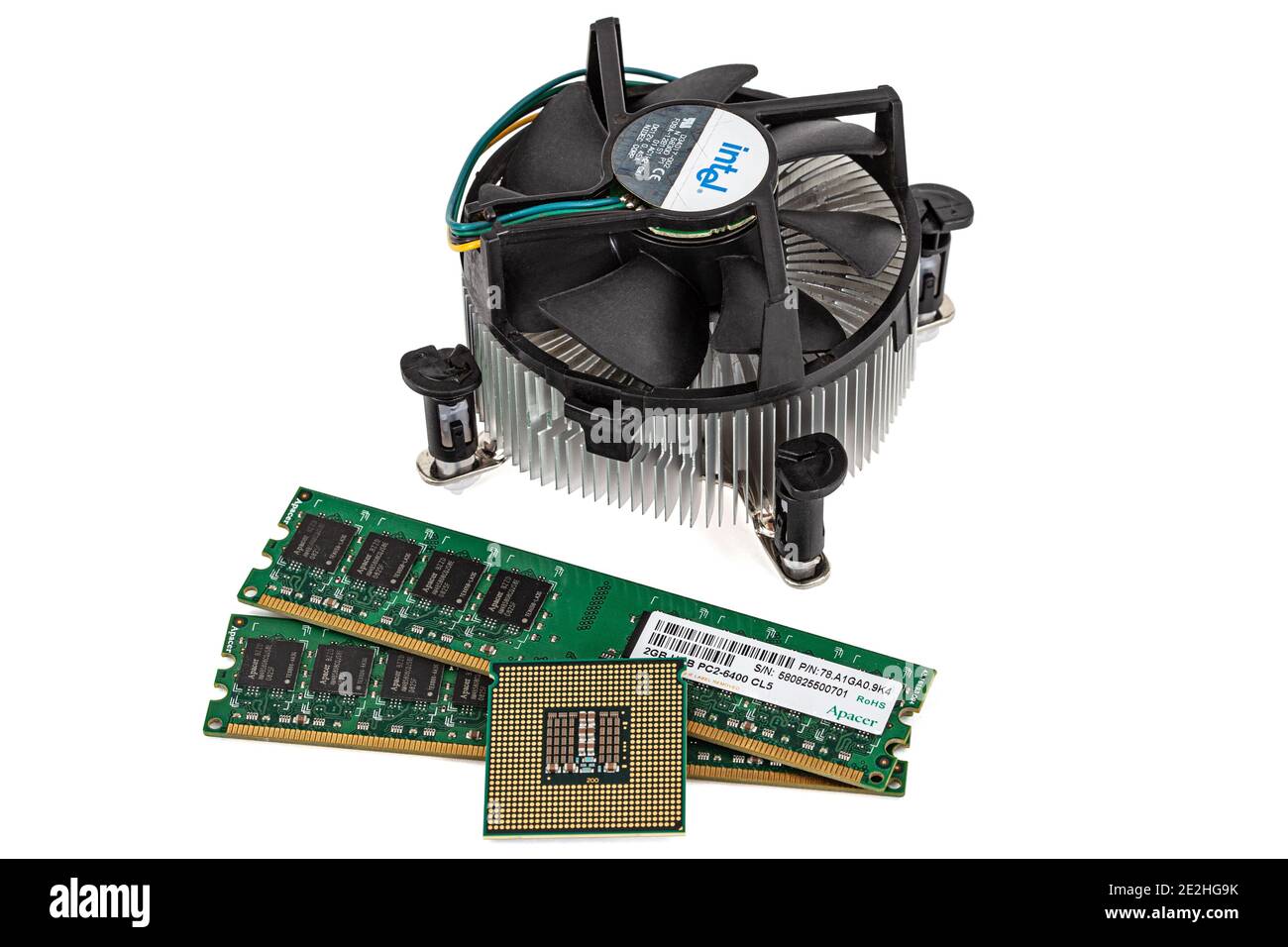 Random access memory, fan and central processing unit of modern ...