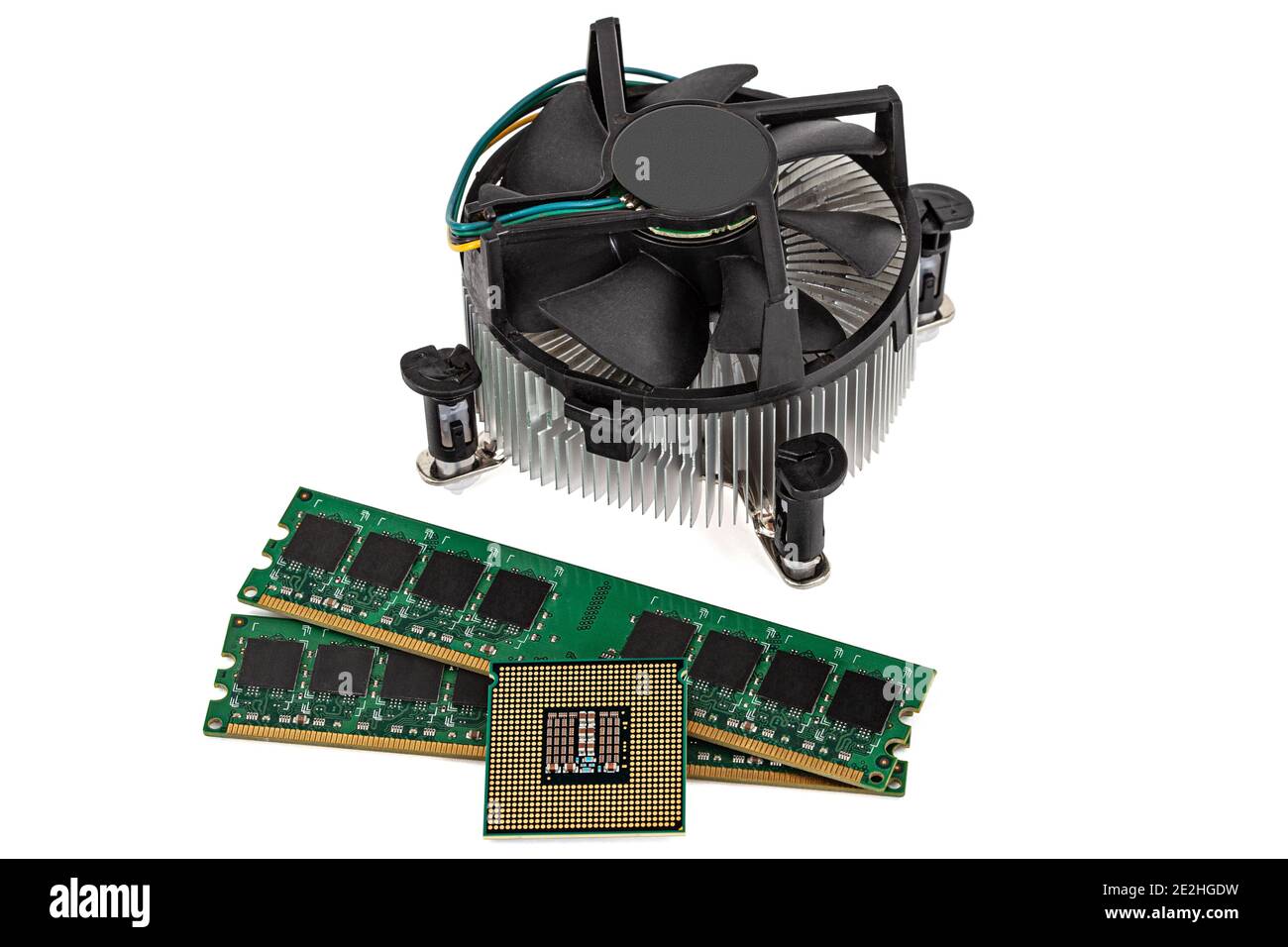 Random access memory, fan and central processing unit of modern ...
