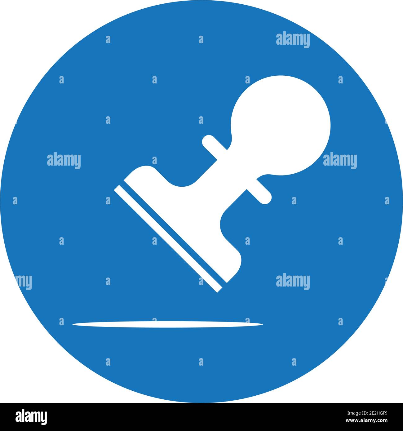 Stamp logo Icon Flat vector illustration design template Stock Vector ...