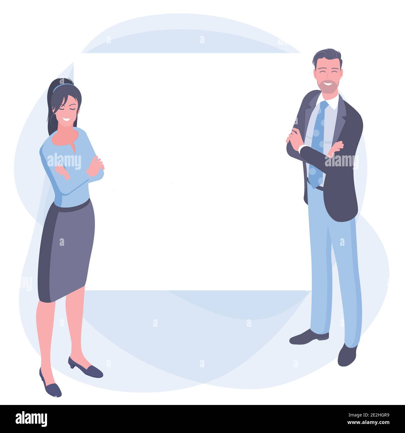 Woman crossed arms vector hi-res stock photography and images - Alamy