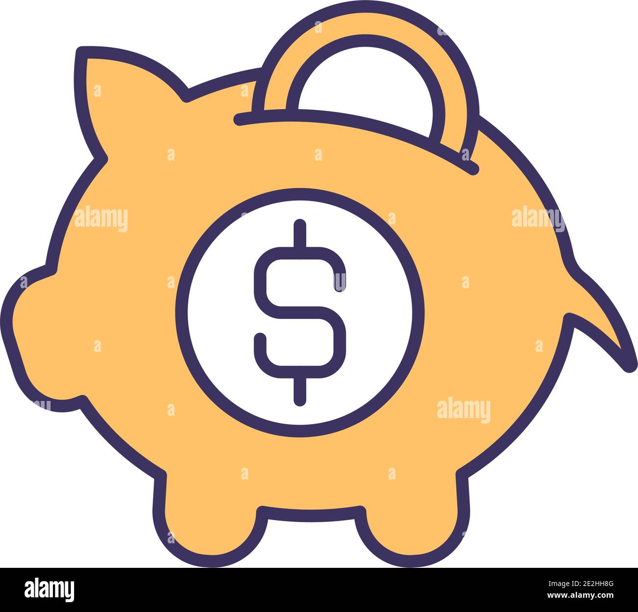 Money saving RGB color icon Stock Vector Image & Art - Alamy