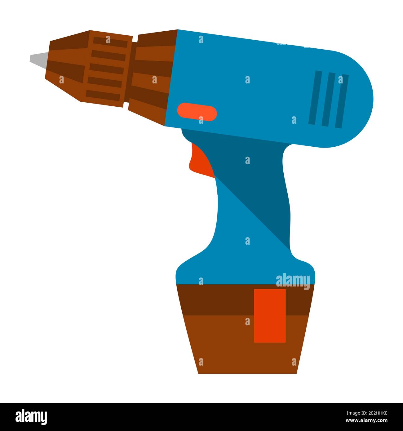 Illustration of electric screwdriver Stock Vector Image & Art - Alamy