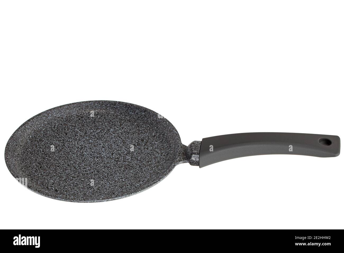Grey frying pan with non-stick, isolated on white background Stock ...