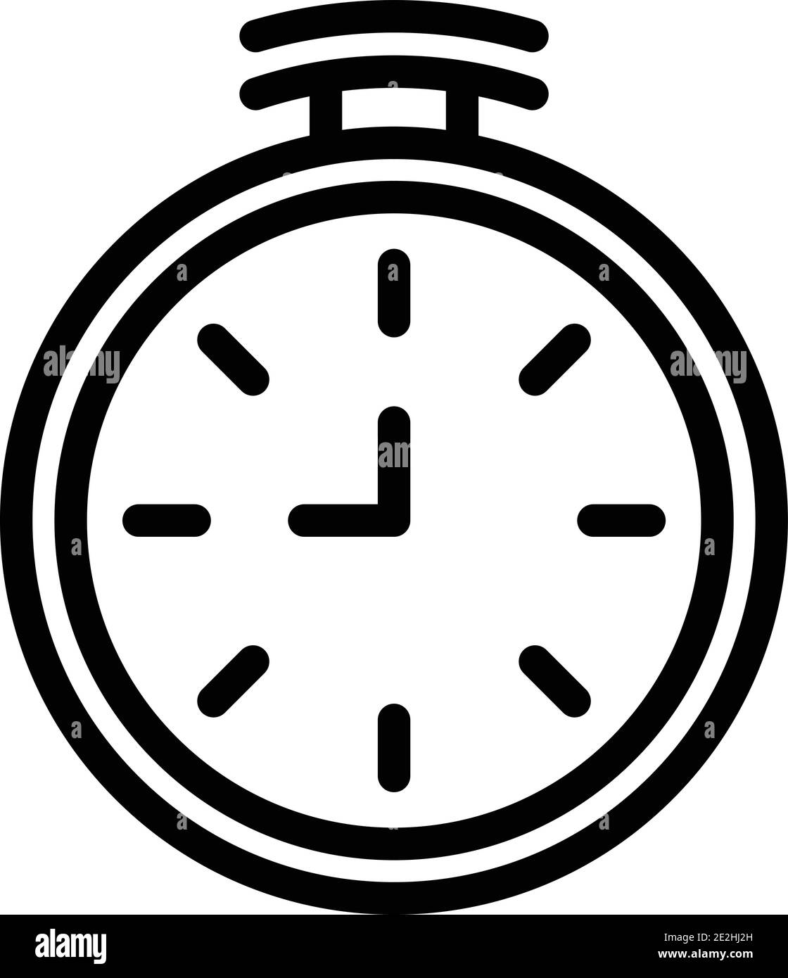 Stopwatch icon. Outline stopwatch vector icon for web design isolated ...