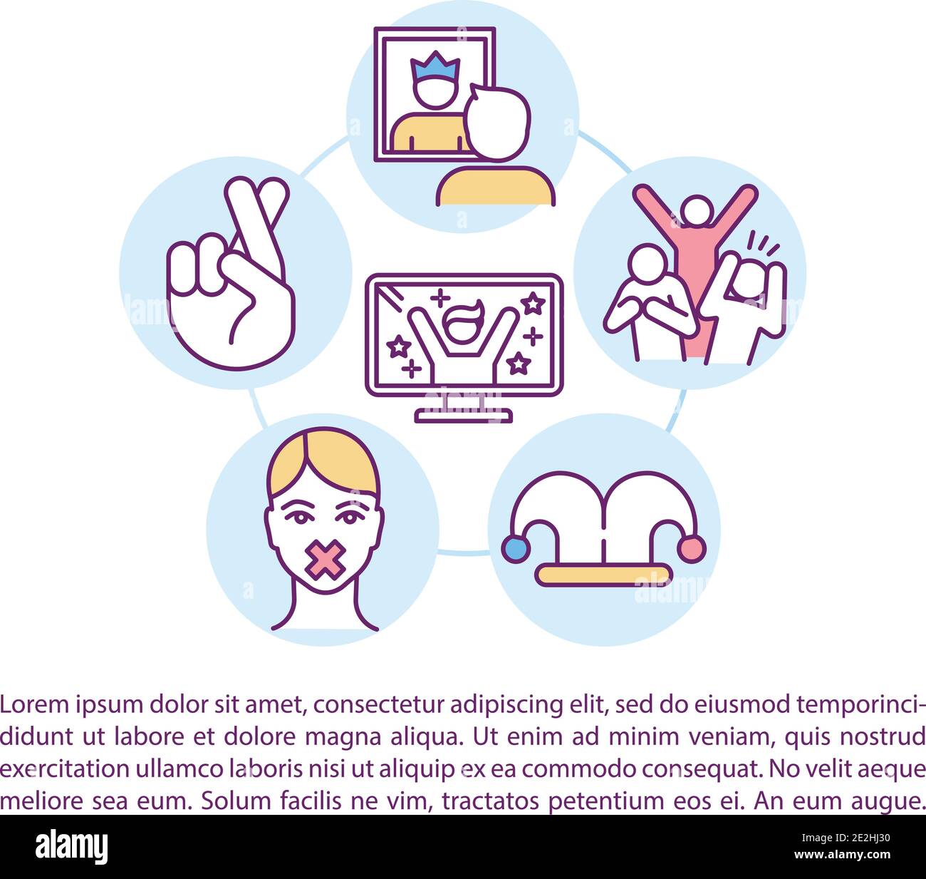 False news concept icon with text. Misleading information. Fake facts ...