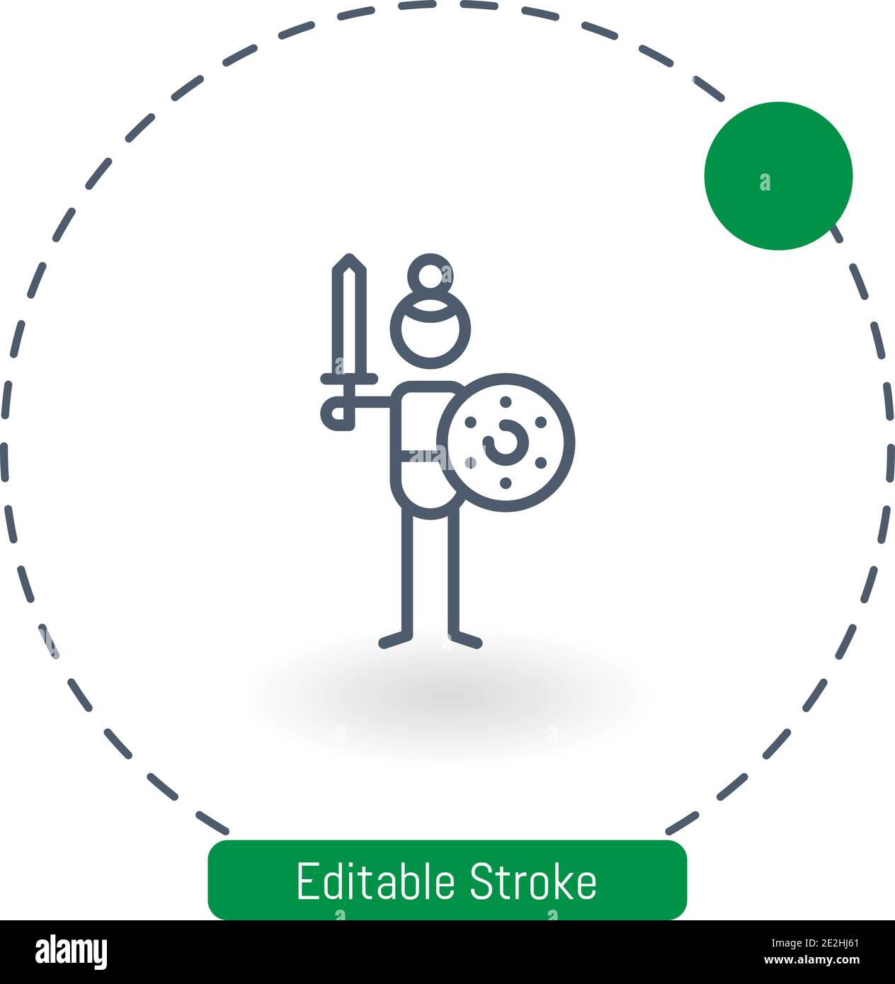 courage vector icon editable stroke outline icons for web and mobile ...