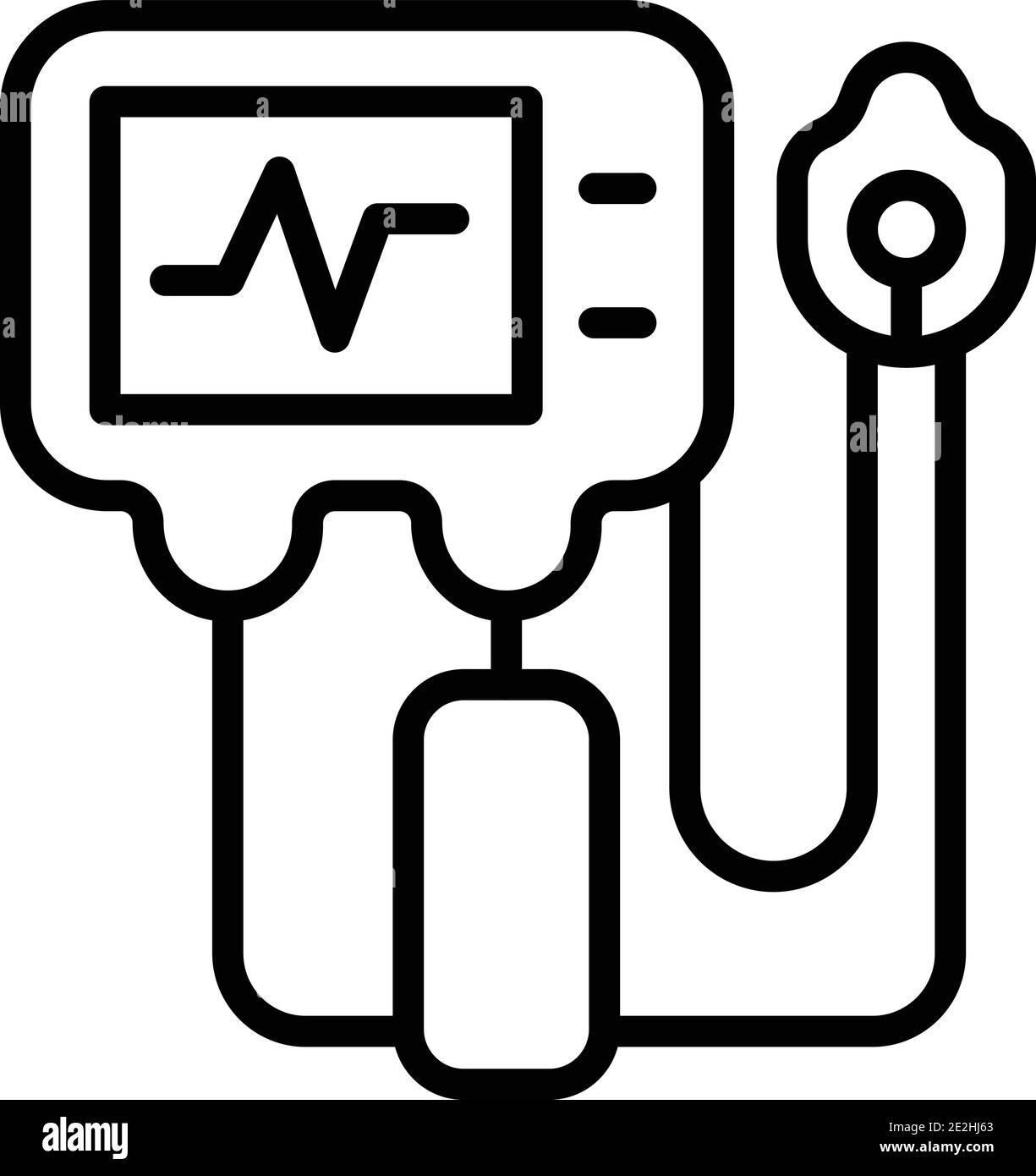 Breathing ventilator medical machine icon. Outline breathing ventilator ...