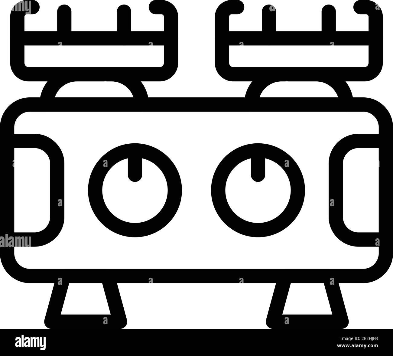 House gas stove icon. Outline house gas stove vector icon for web ...