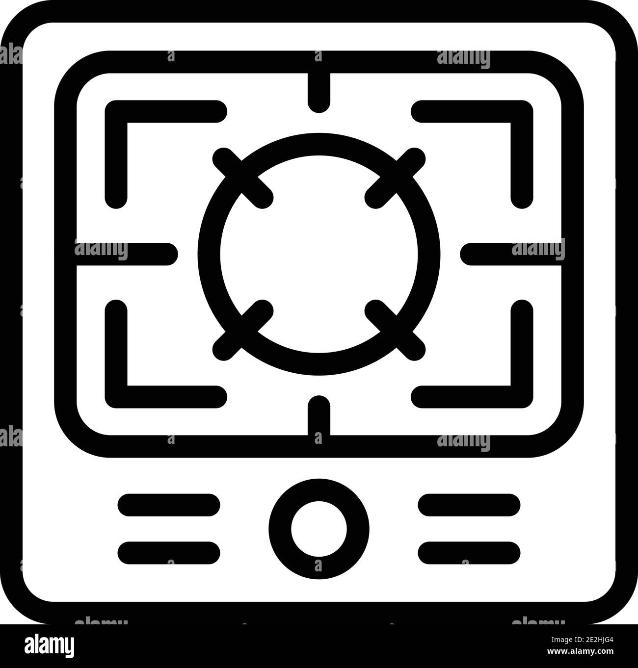 Propane gas stove icon. Outline propane gas stove vector icon for web ...
