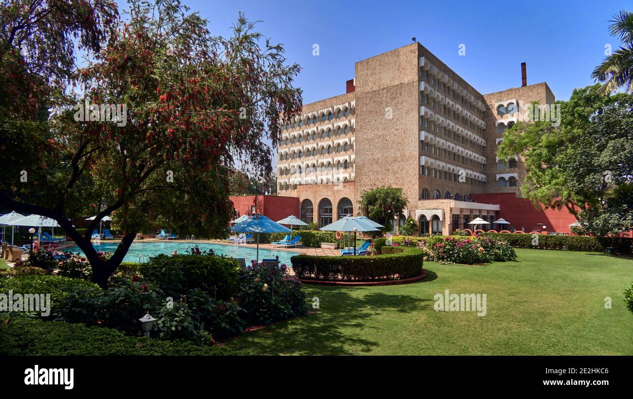 India, Uttar Pradesh, Varanasi. Spread over 40 acres of tropical ...