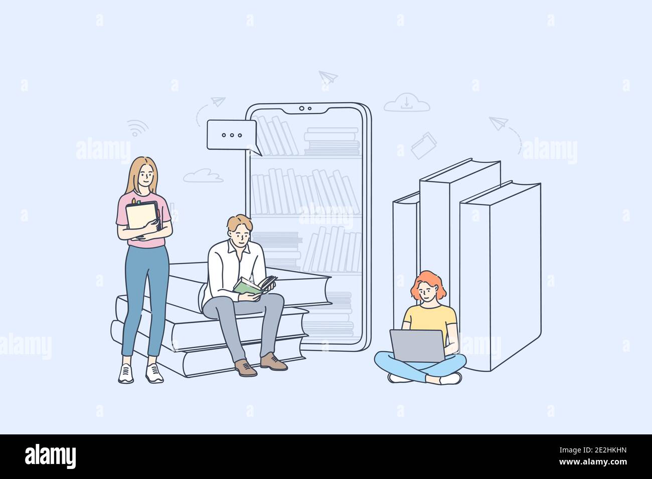 Elearning Classroom Stock Vector Images - Alamy