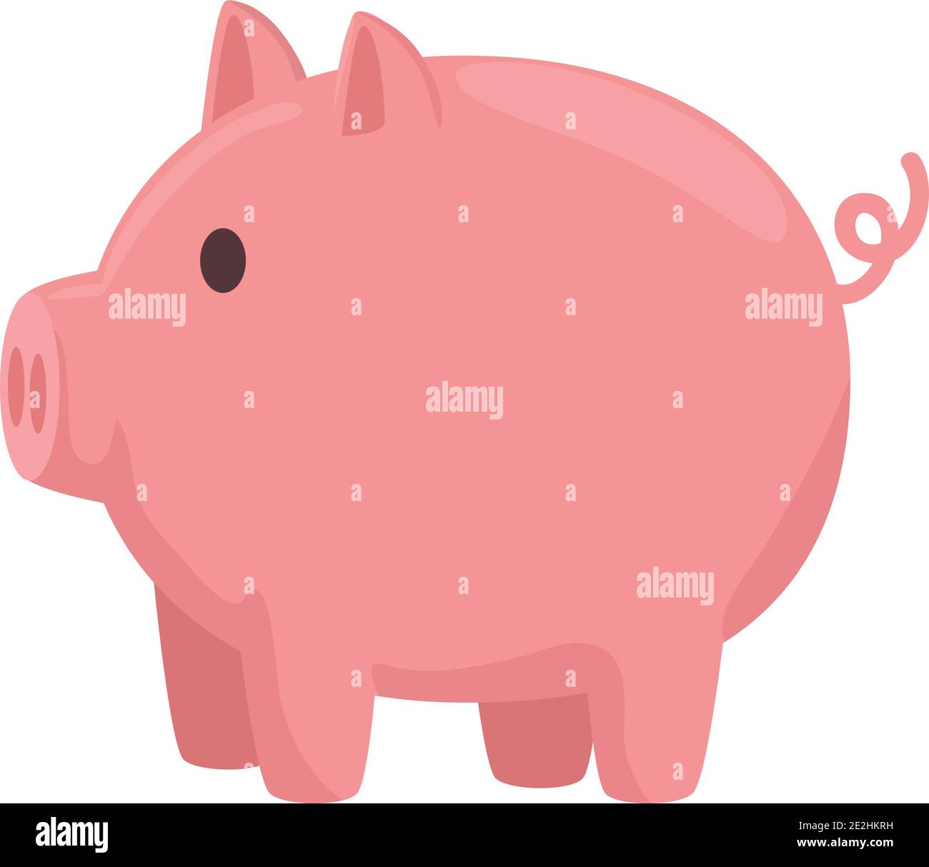 Piggy side view isolated vector design Stock Vector Image & Art - Alamy