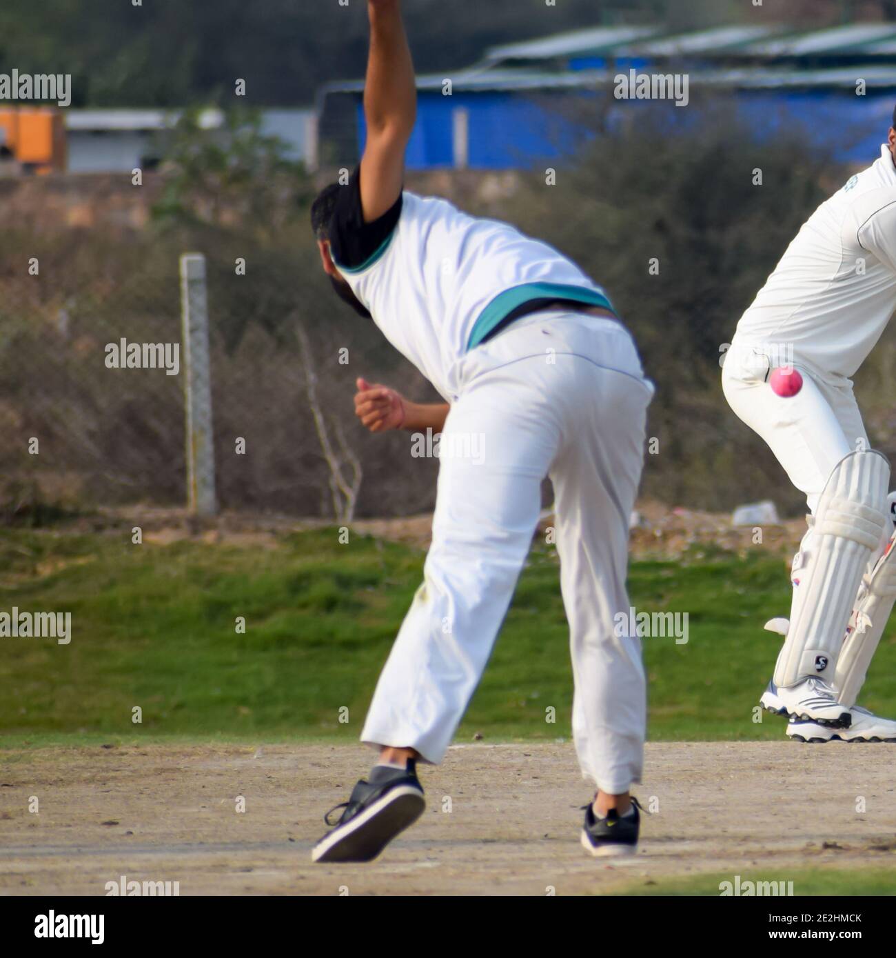 New Delhi India – July 01 2018 : Full length of cricketer playing on ...