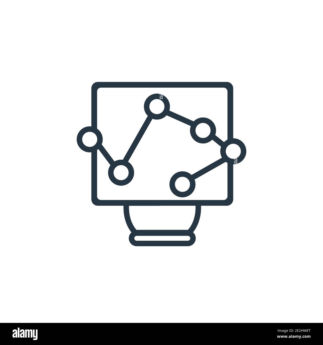 Web traffic outline vector icon. Thin line black web traffic icon, flat ...