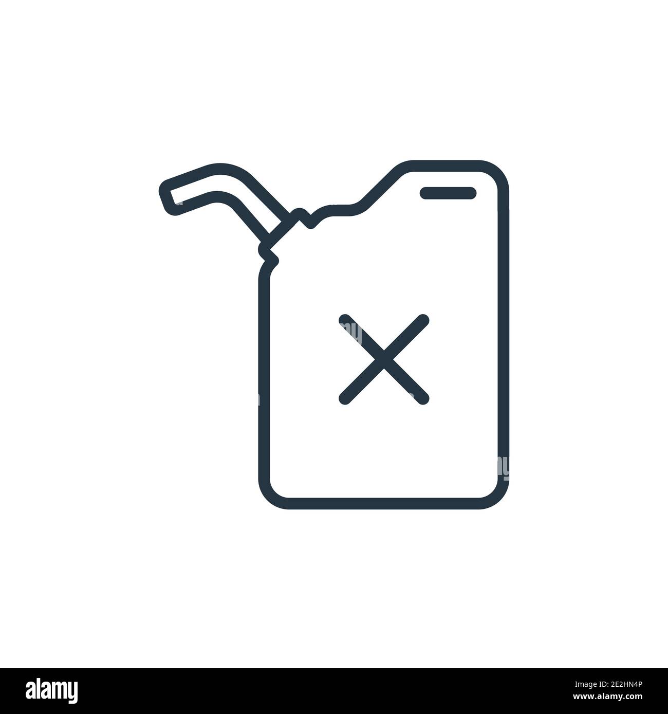 Fuel outline vector icon. Thin line black fuel icon, flat vector simple ...