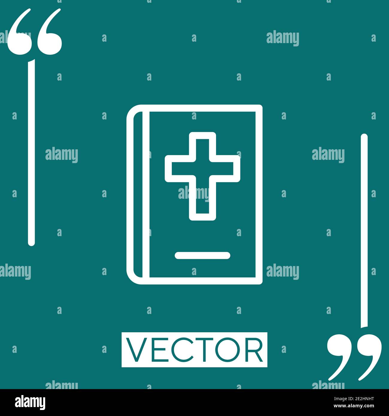 bible vector icon Linear icon. Editable stroked line Stock Vector Image ...