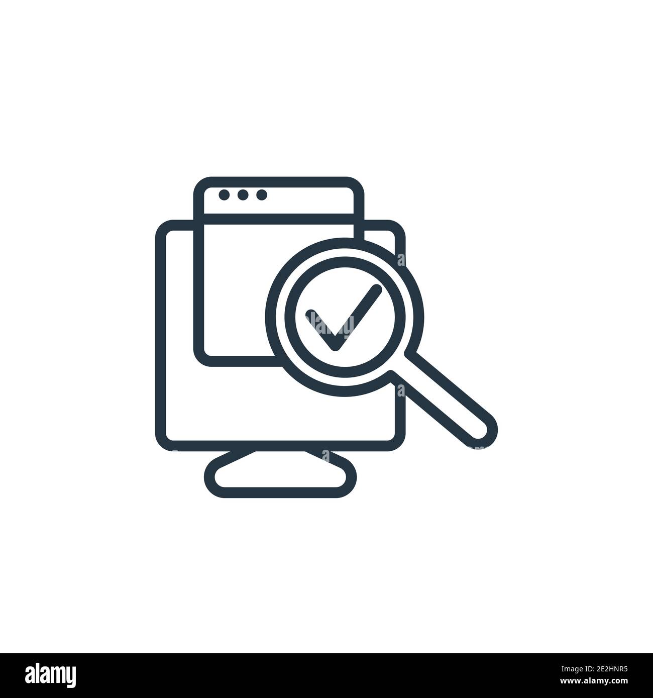 Scan outline vector icon. Thin line black scan icon, flat vector simple ...