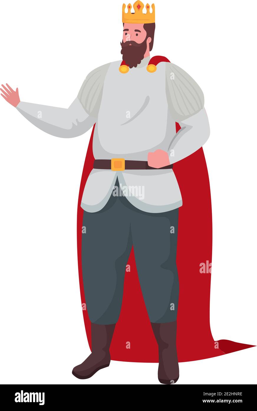 Fairytale king cartoon vector design Stock Vector Image & Art - Alamy