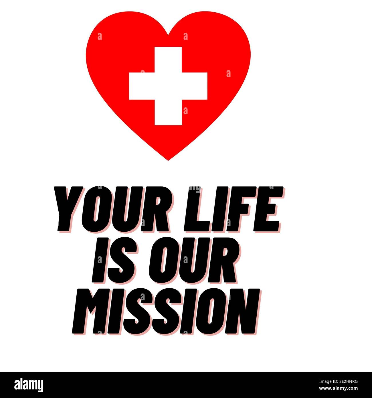 Illustration of the text "your life is your mission" for design ...