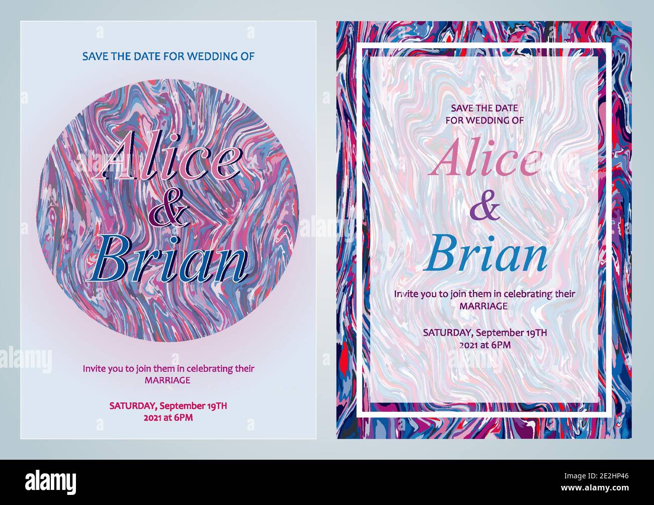 Simple two color brochure design Stock Vector Images - Alamy