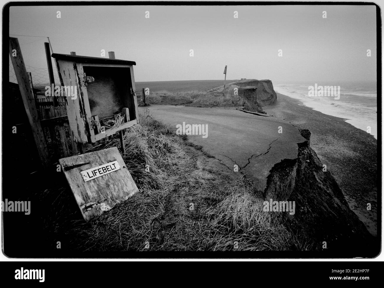 Coastal Erosion Humberside England UK 1994 The disappearing coastline ...