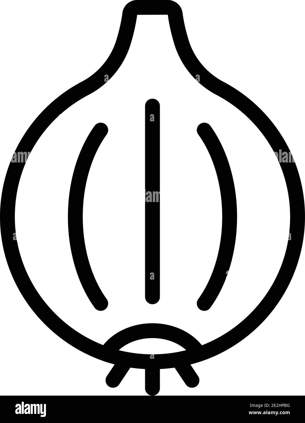 Onion icon. Outline onion vector icon for web design isolated on white ...