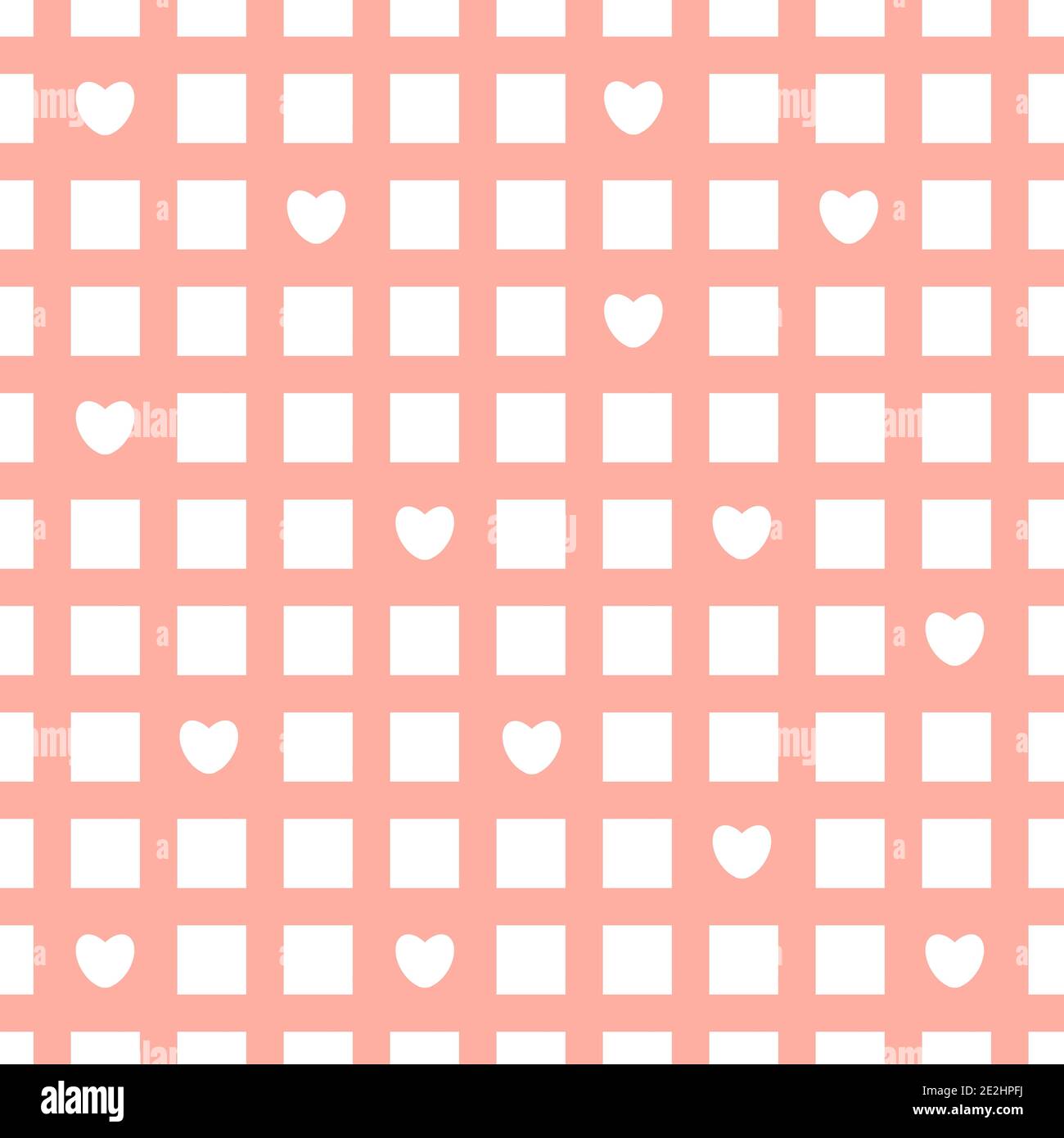 Cute Abstract simple Pink and white seamless pattern. Squares, shapes ...