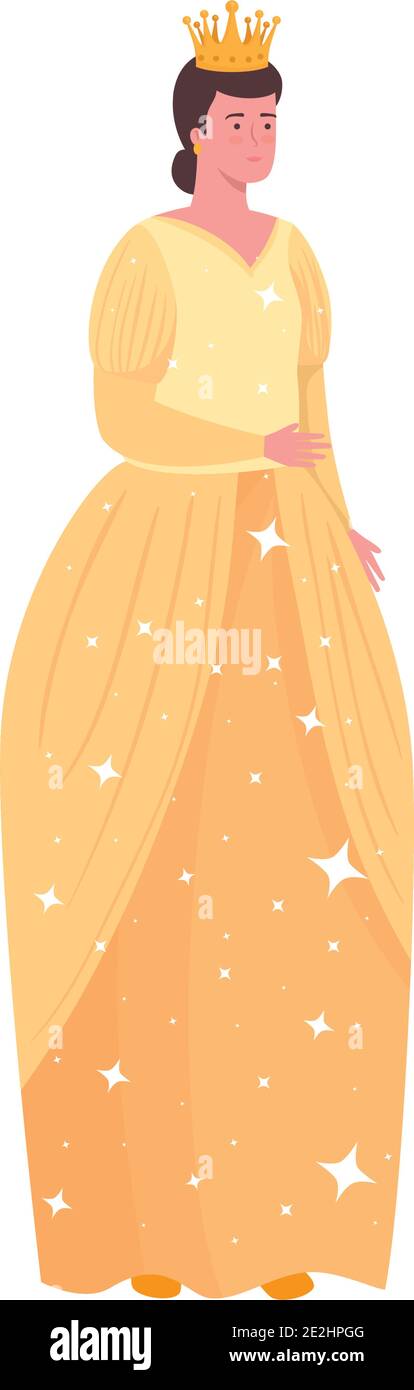 Fairytale queen cartoon vector design Stock Vector Image & Art - Alamy