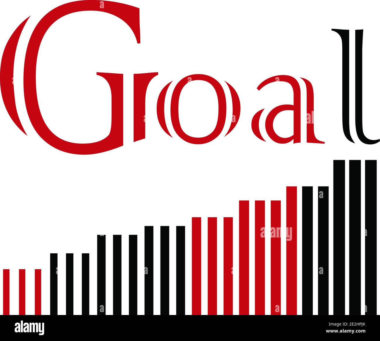 Illustration of the text "goa" for design isolated on a white ...