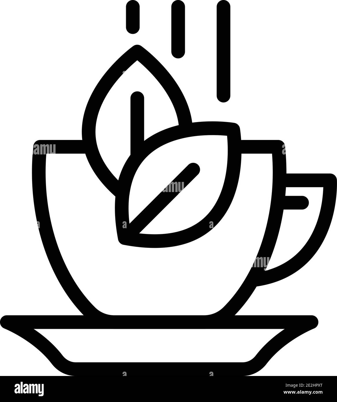 Organic tea icon. Outline organic tea vector icon for web design ...