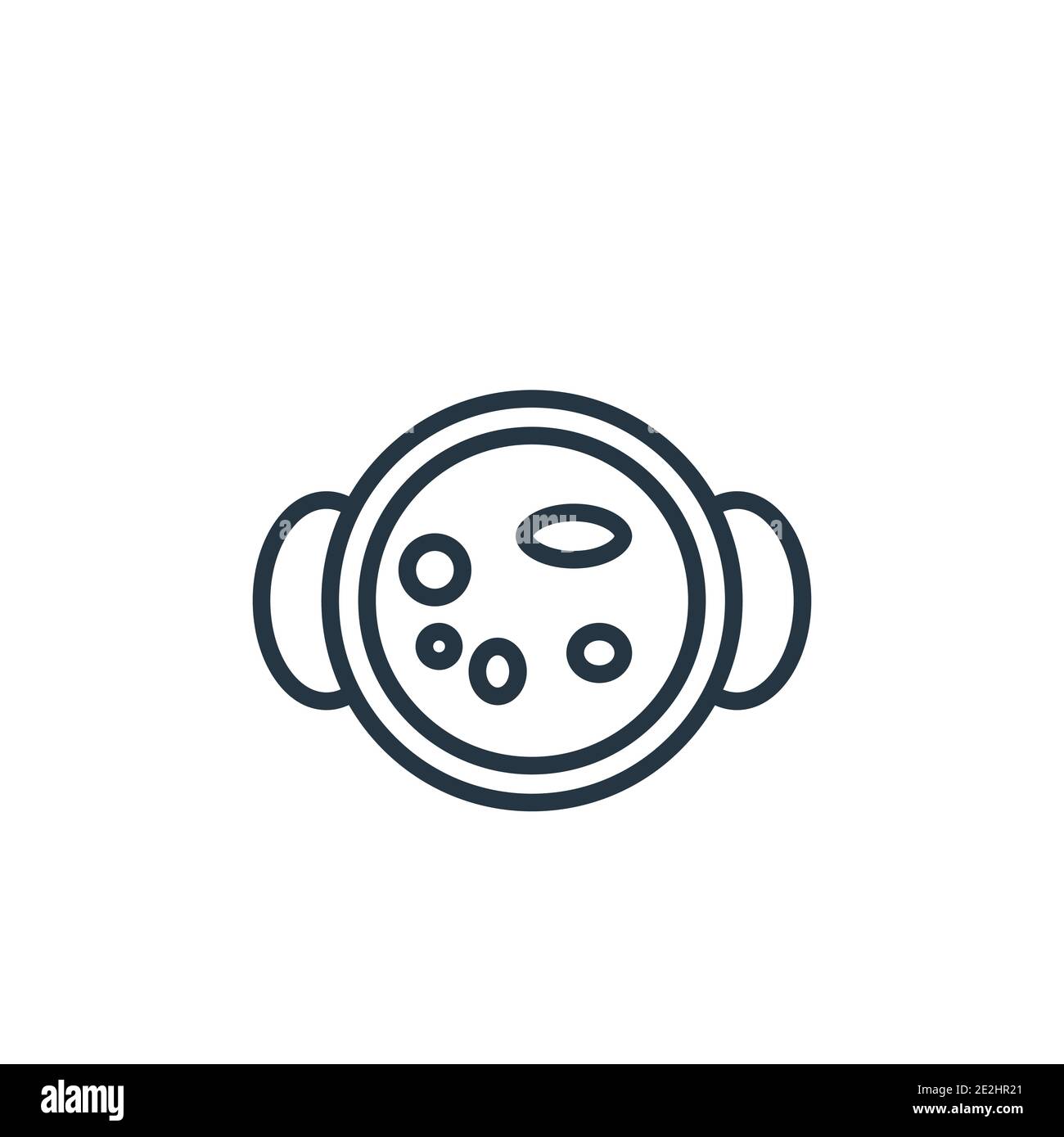 Malai kofta outline vector icon. Thin line black malai kofta icon, flat ...
