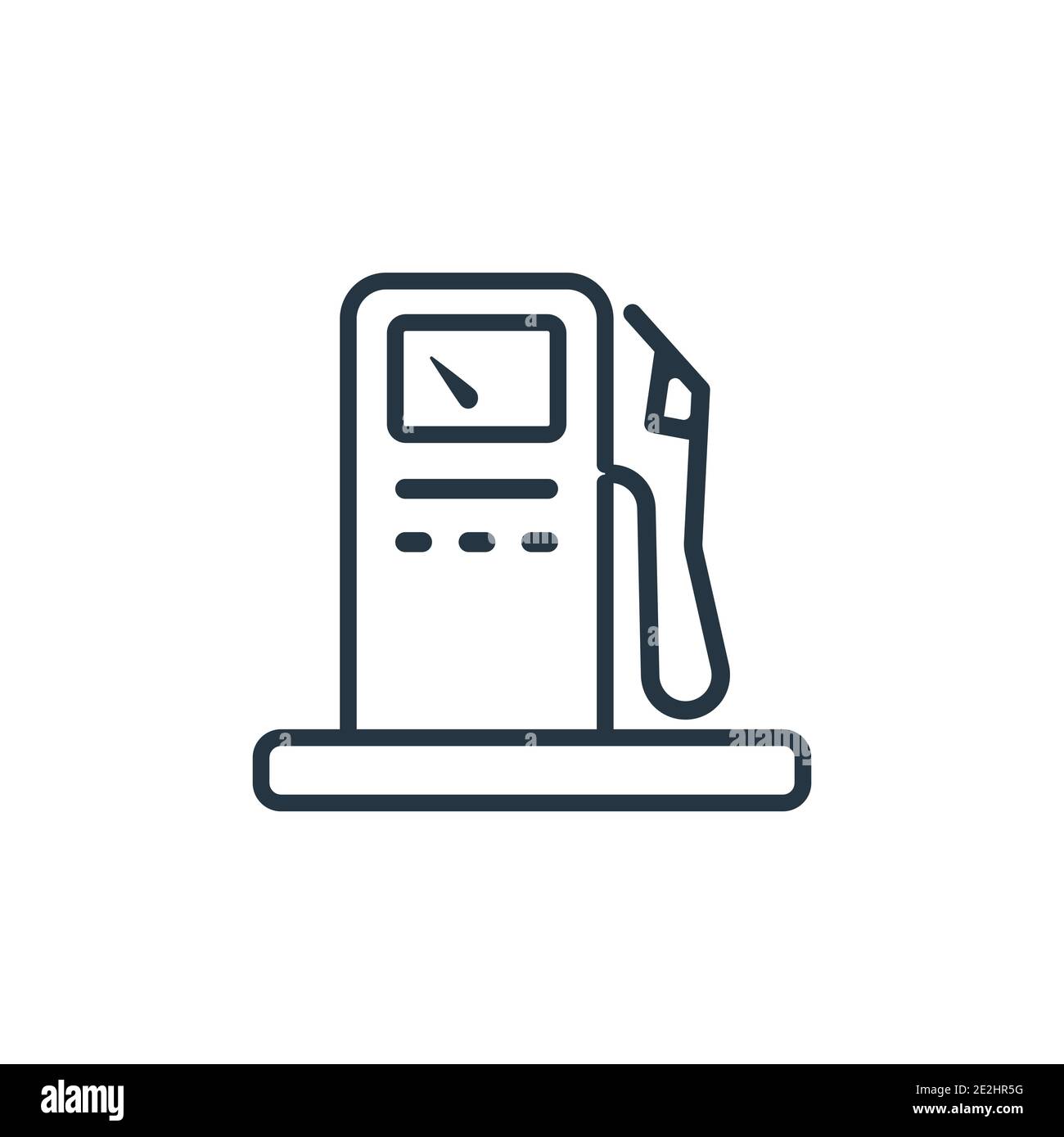 Gasoline pump outline vector icon. Thin line black gasoline pump icon ...