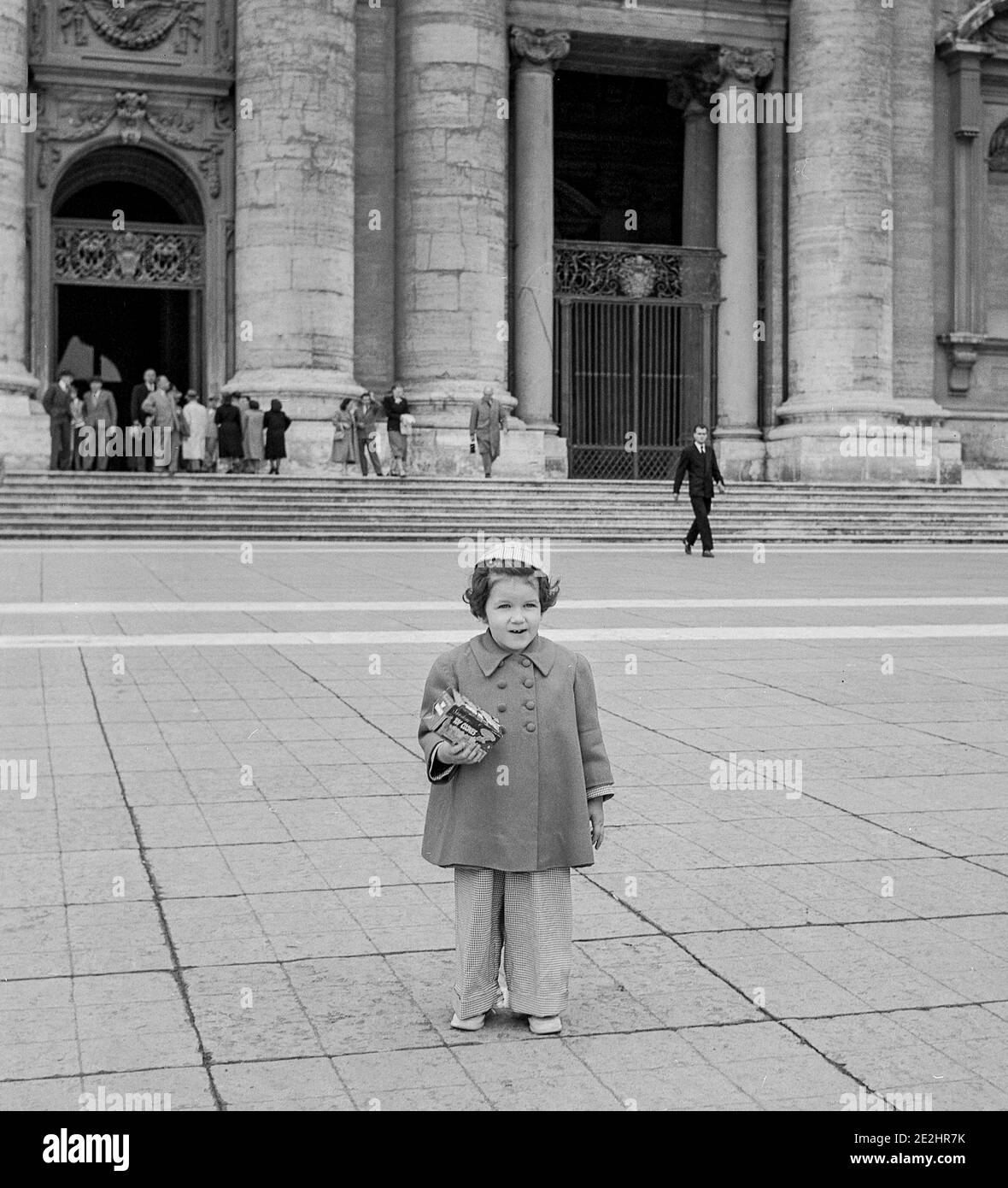 Military Family Touring Rome after World War 2, 1951, Italy Stock Photo ...
