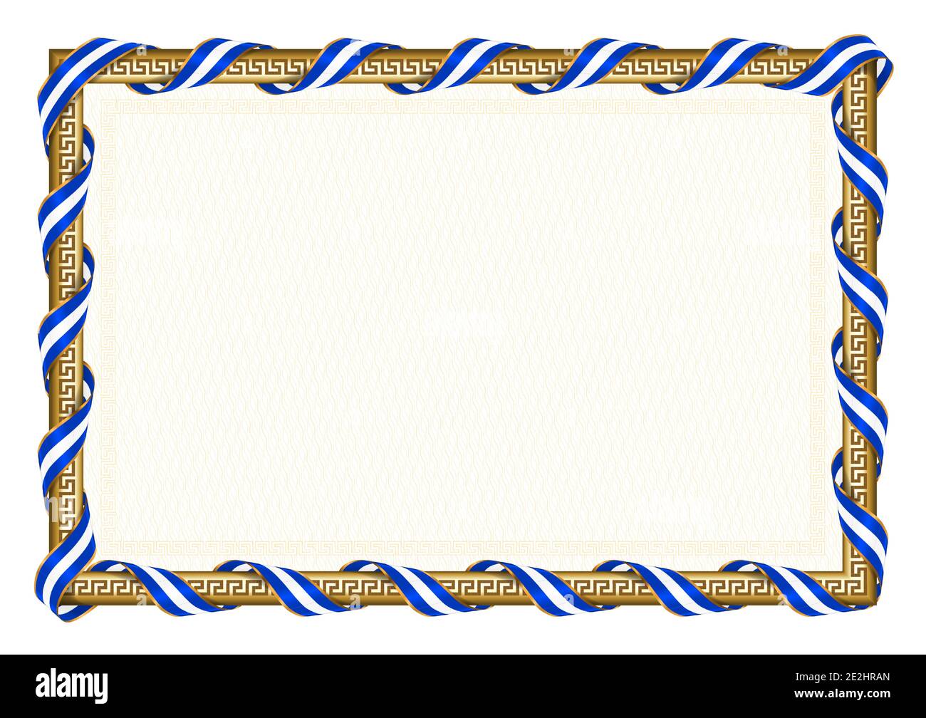 Horizontal frame and border with Israel flag, template elements for ...
