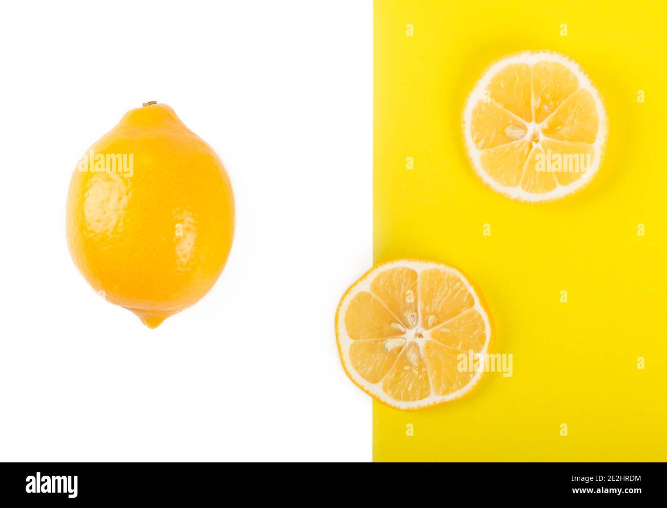 Creative layout made of lemon. Flat lay. Food concept Stock Photo - Alamy
