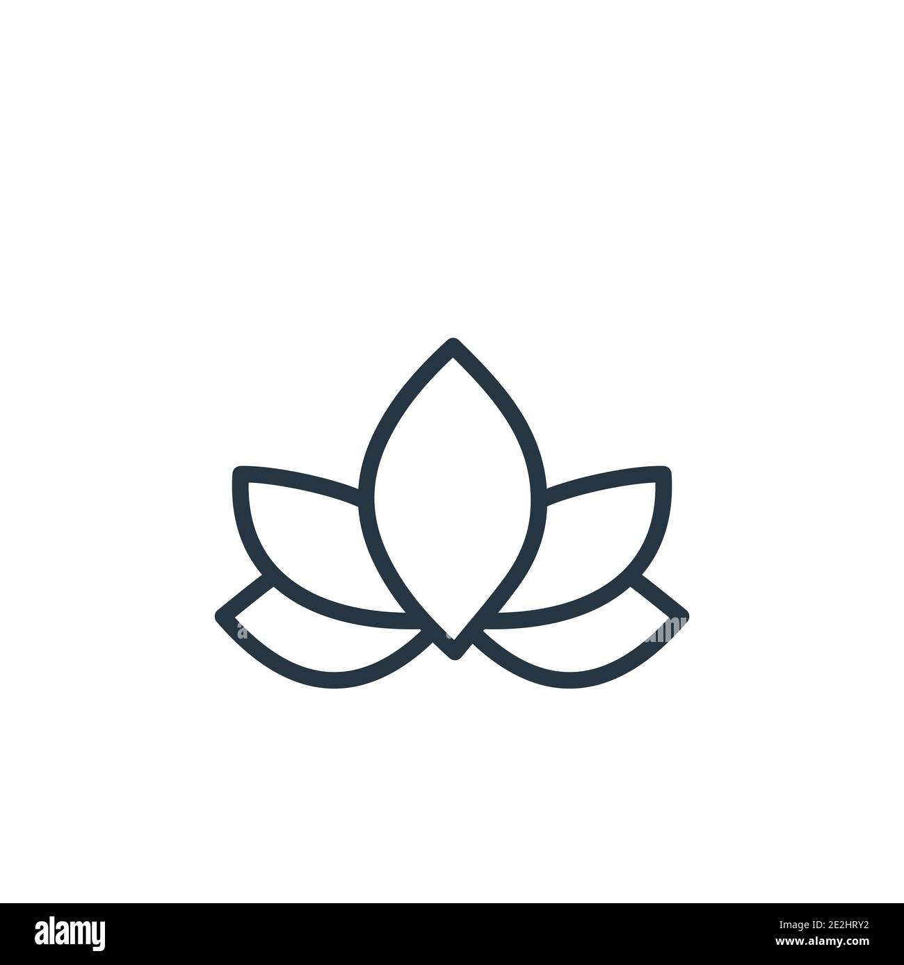 Chakra outline vector icon. Thin line black chakra icon, flat vector ...