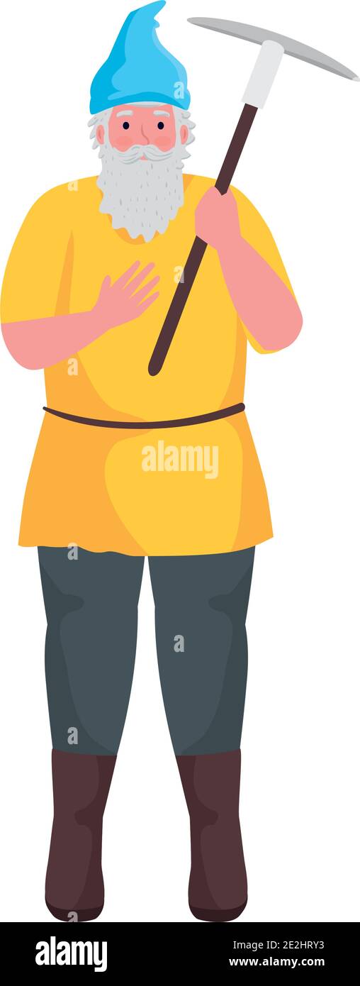 Fairytale old dwarf cartoon vector design Stock Vector Image & Art - Alamy