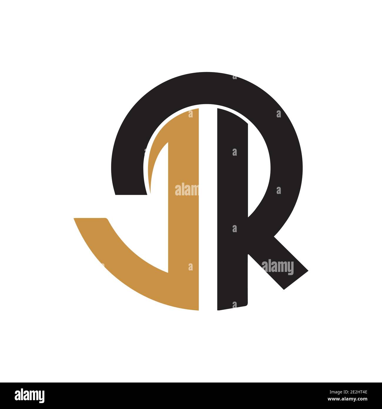 Initial jr letter logo vector template design. Creative abstract letter ...