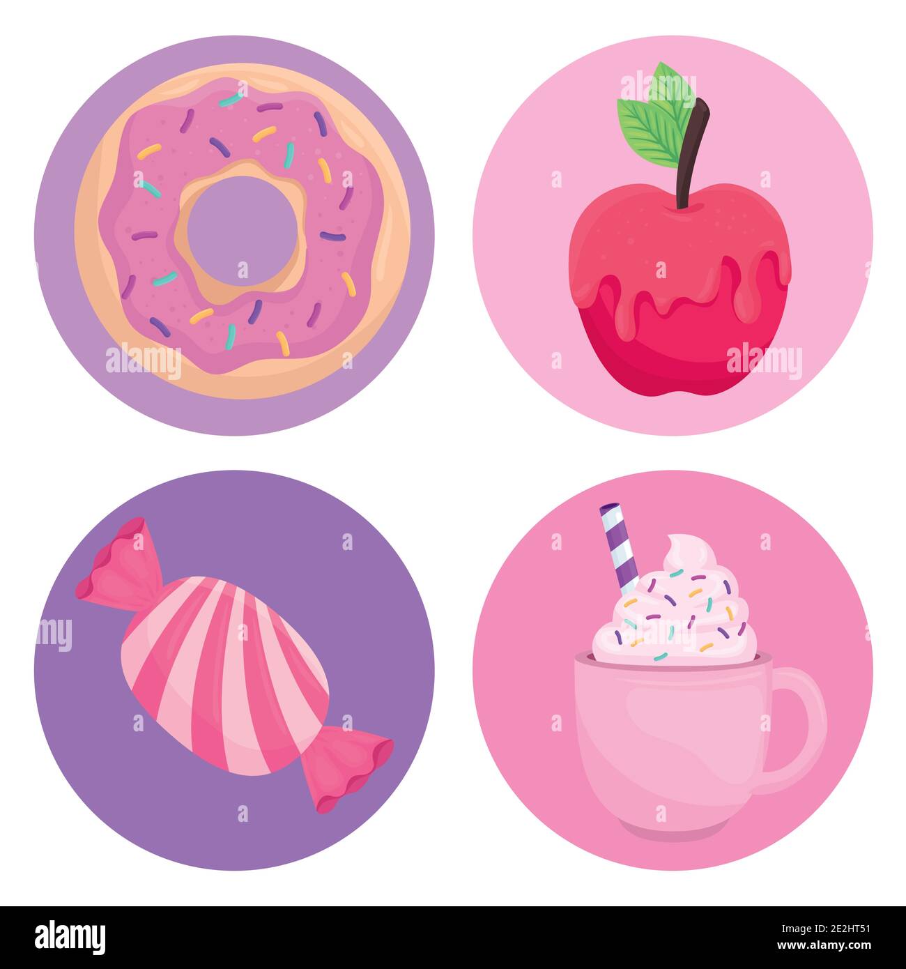 Sweet food symbol collection vector design Stock Vector Image & Art - Alamy