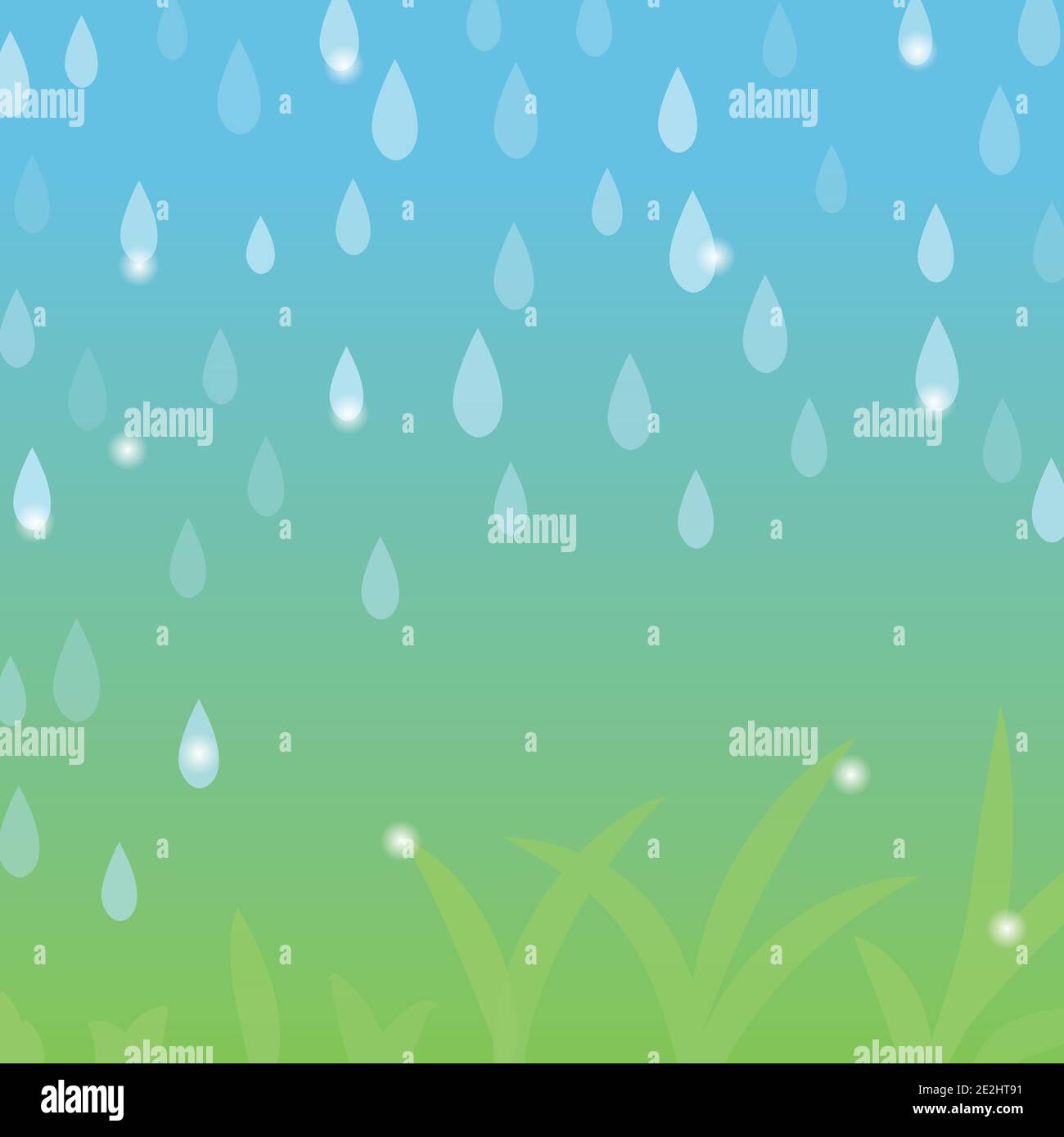 spring rainy weather vector background Stock Vector Image & Art - Alamy