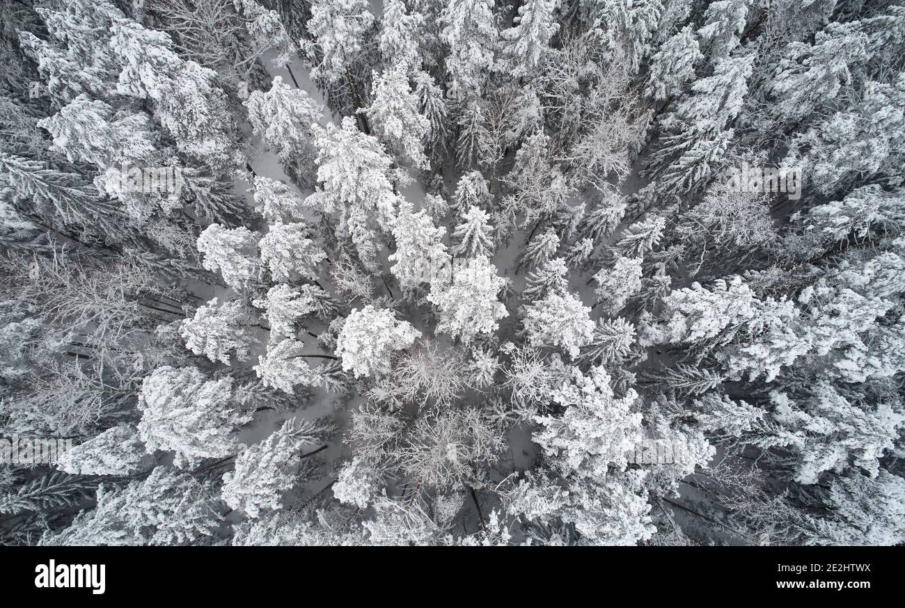 Top view of snow hi-res stock photography and images - Alamy
